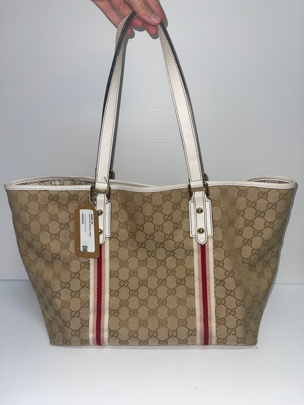 Gucci Jolicoeur Beige Tote with Starfish Chain | Vault Luxury Pawn